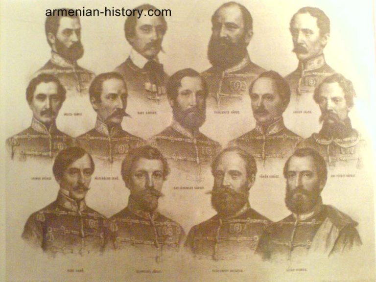 The Armenian heroes of the Hungarian war of independence in 1848-49